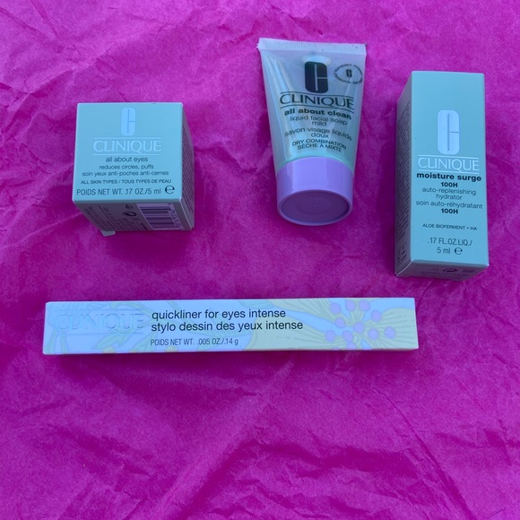 Clinique | Skincare | Clinique Skin Care Set Sample Size | Poshmark